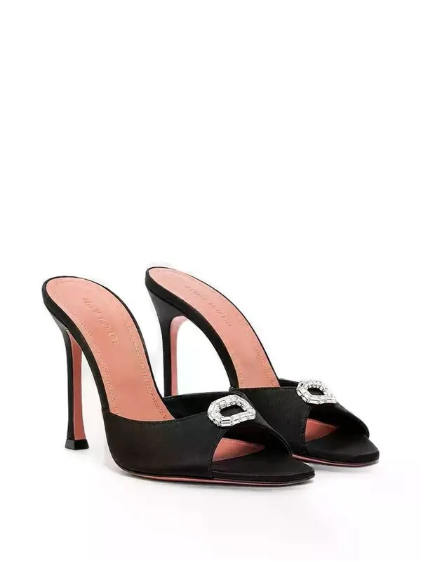 Amina Muaddi Mini Camelia Crystal-embellished Sandals