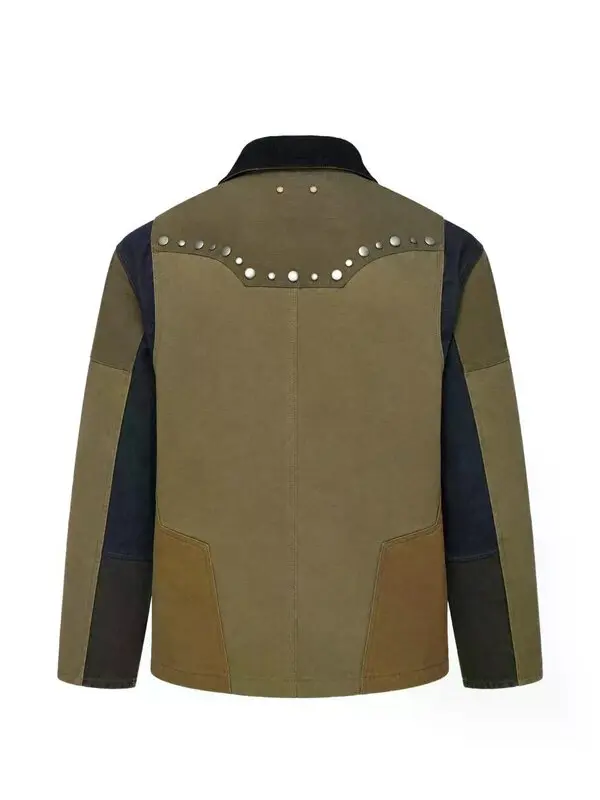 Andersson Bell Stud-embellished Patchwork Jacket