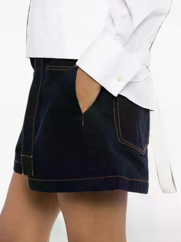 Sacai Contrast-stitch Shorts