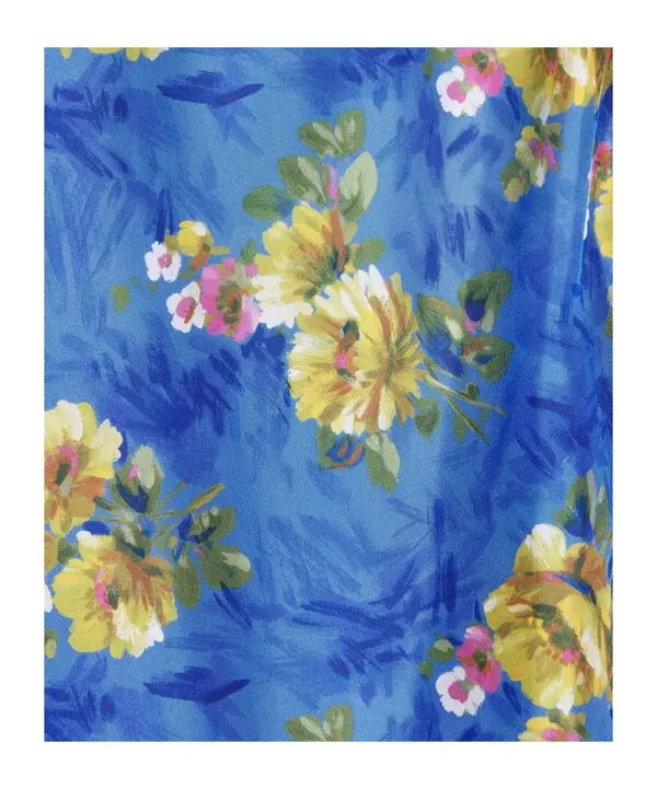 La DoubleJ Roy One-shoulder Floral Print Midi Dress