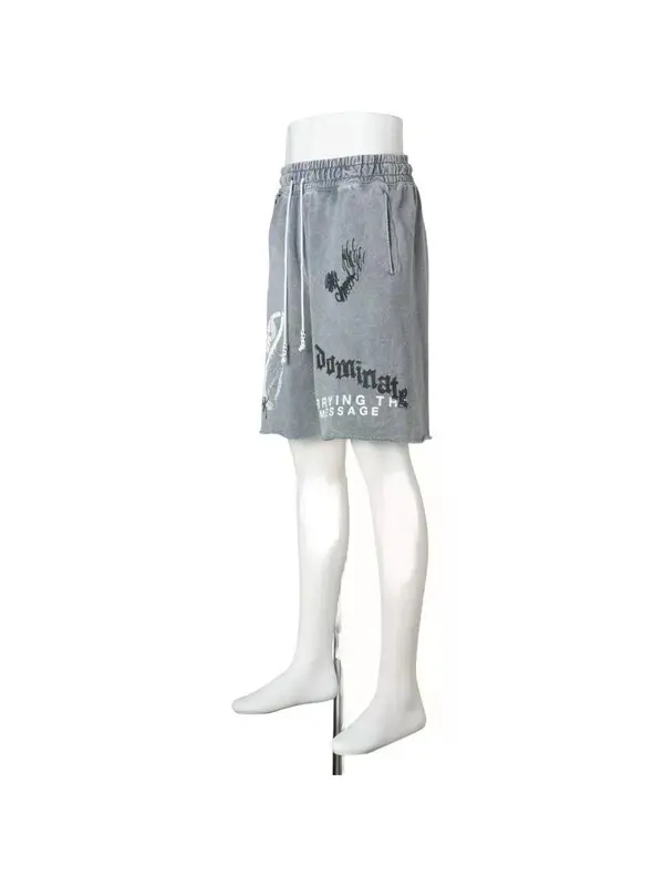 PALY Graphic Print Drawstring Shorts