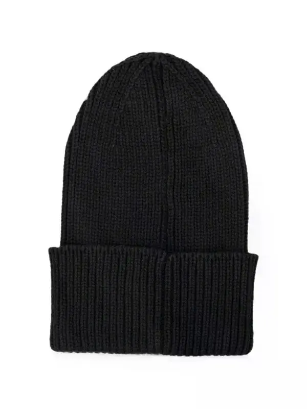 Adidas By Stella McCartney X Stella Mccartney Logo Patch Ribbed Knit Beanie