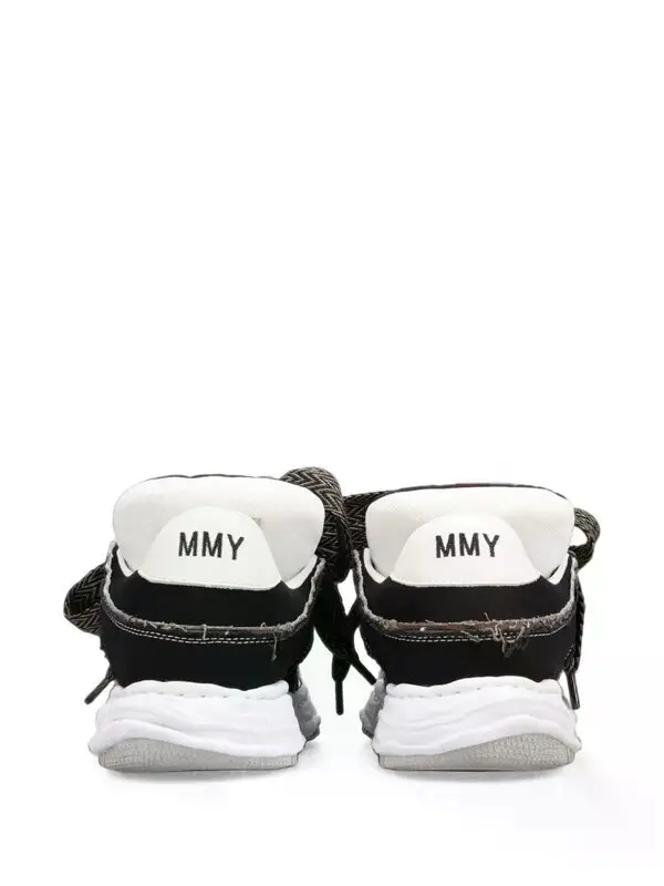 Mihara Yasuhiro Wayne Puffer Og Sole Patterned Lace Canvas Low-top Sneakers