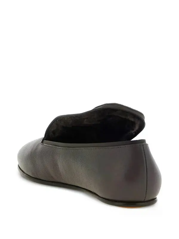 KIKO KOSTADINOV Petrel Asymmetrical Zip Loafers - Black