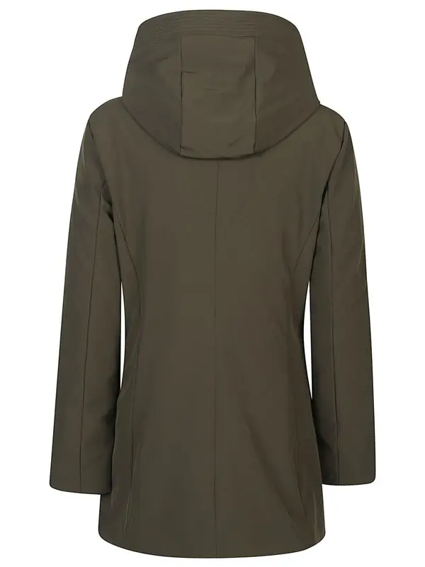 Woolrich Zip-up Hooded Coat