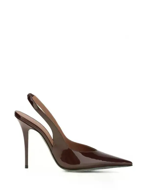 Amina Muaddi Anok Slingback Pumps - Brown