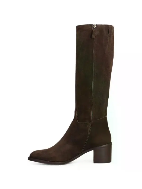 JULIE DEE Suede Block-heel Boots