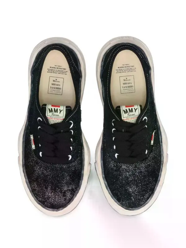 Mihara Yasuhiro Baker 26 Og Sole Glittery Suede Low-top Sneakers