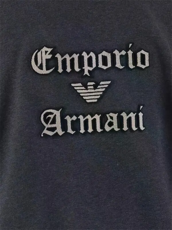 Emporio Armani Logo-embroidered Hoodie