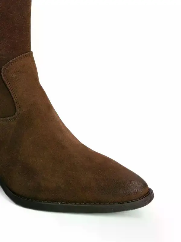 JULIE DEE Suede Western-style Boots