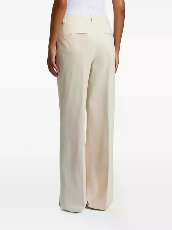 Peserico Pressed Crease Wide-leg Trousers