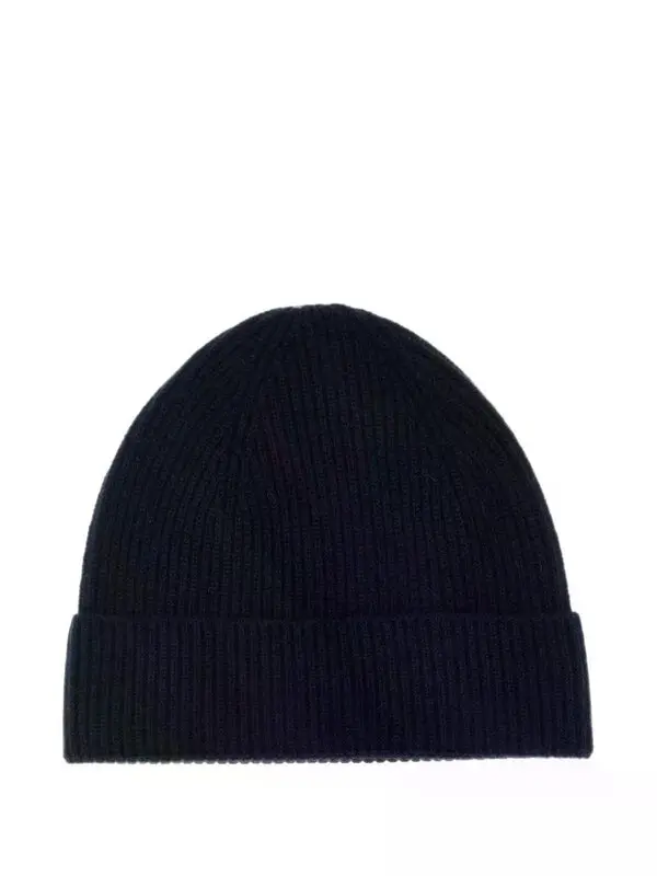BALLANTYNE Ribbed Cashmere Beanie Hat