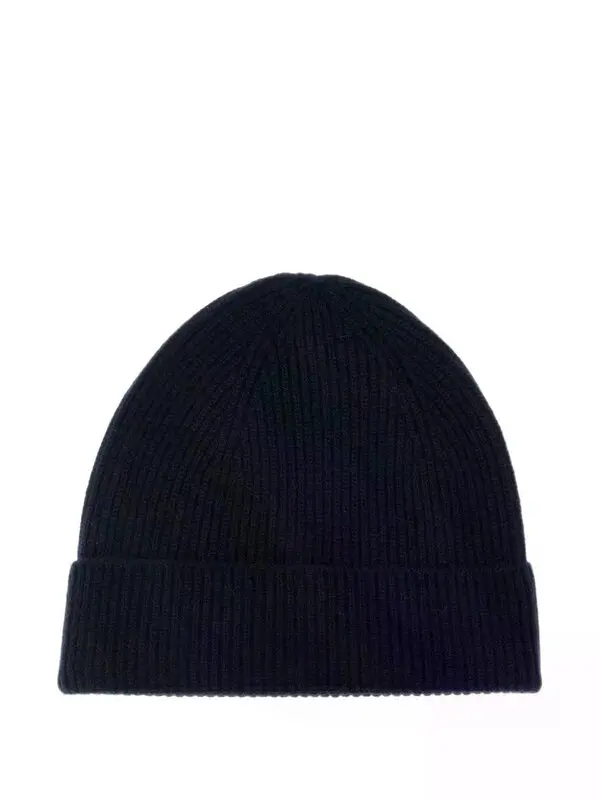 BALLANTYNE Ribbed Cashmere Beanie Hat
