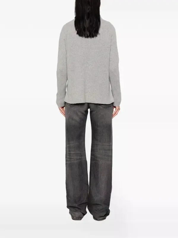 Max Mara Ribbed-knit Raglan-sleeve Sweater