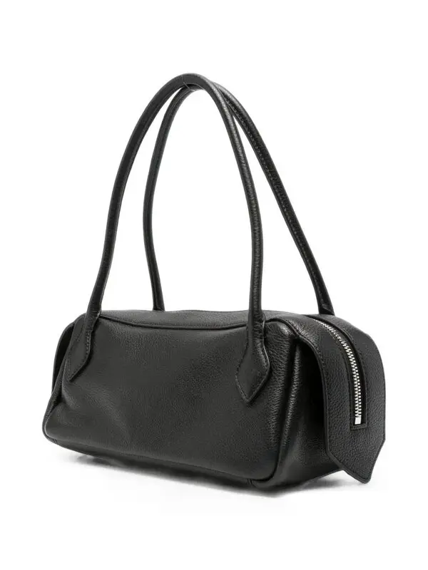 MINOBOSSI Small Anna Leather Shoulder Bag - Black