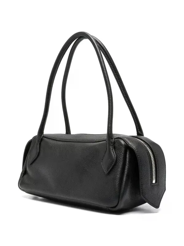 MINOBOSSI Small Anna Leather Shoulder Bag - Black