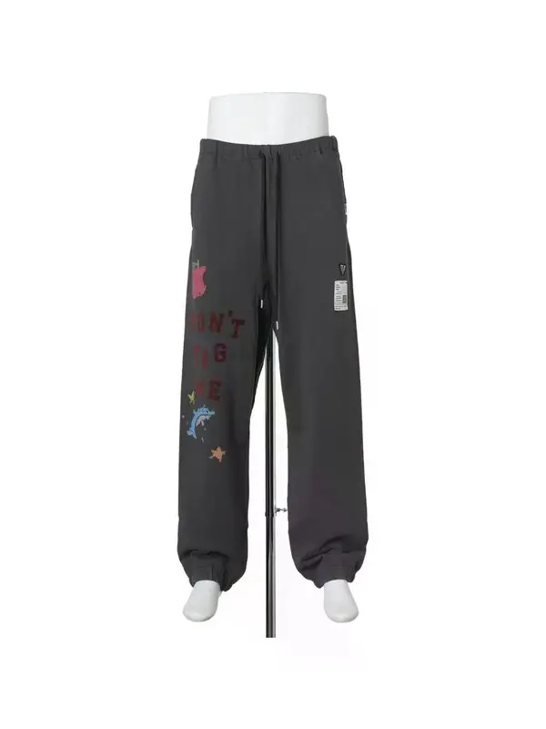 Mihara Yasuhiro Doodle Printed Sweat Pants - Grey