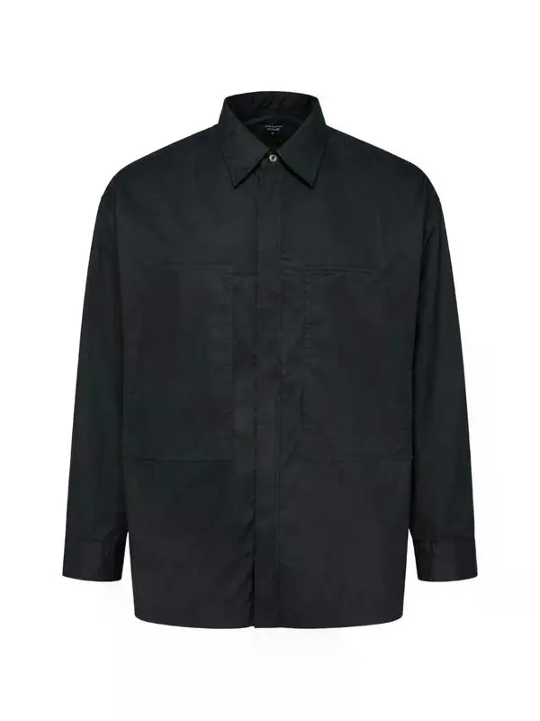 Comme Des Garçons Oversized Patch-pocket Shirt - Black