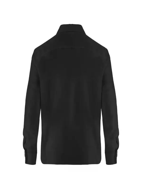 HER SHIRT Silk Flap-pocket Shirt