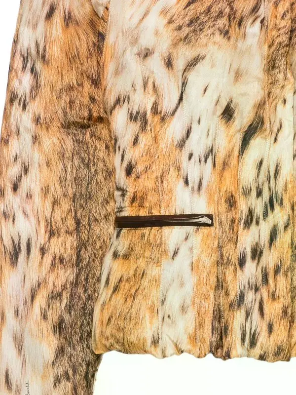 Roberto Cavalli 2000s Animal-print Padded Jacket