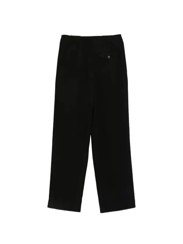 Closed Pleated Detail Tapered Trousers