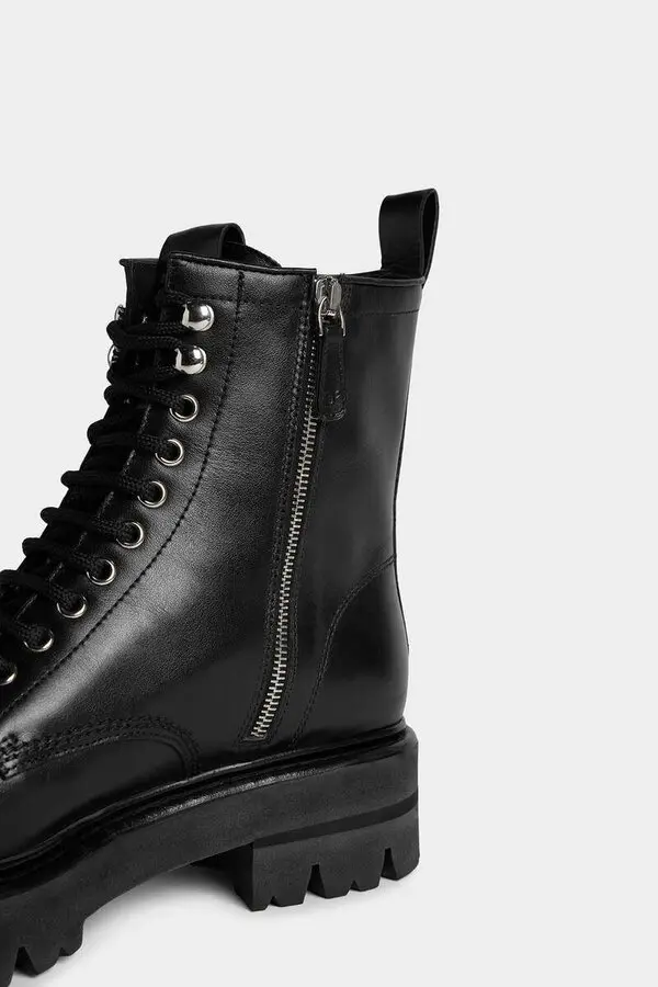 Dsquared2 Icon Logo Lettering Combat Boots