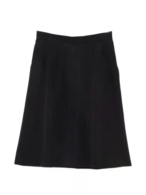 Saint Laurent 1980s A-line Mini Skirt - Black