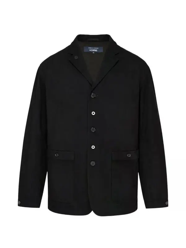 Comme Des Garçons Button-up Patch-pocket Jacket