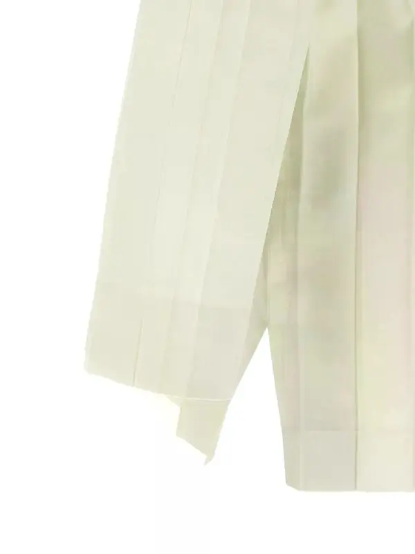 Issey Miyake Edge Pleated Band-collar Shirt