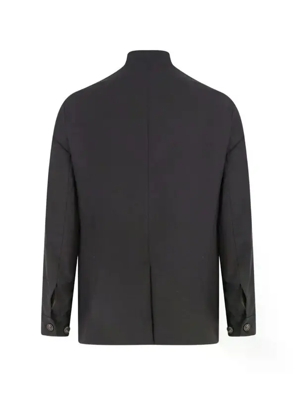 HEVO Mandarin Collar Button-up Jacket