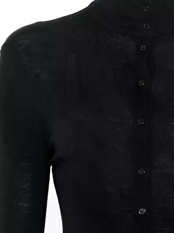 ALYSI Button-up Turtleneck Sweater