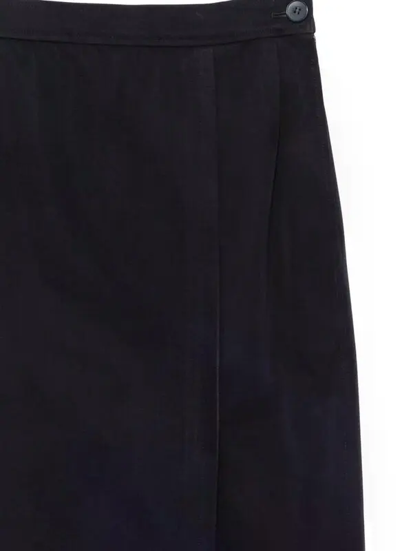 Saint Laurent 1980s Wrap Skirt
