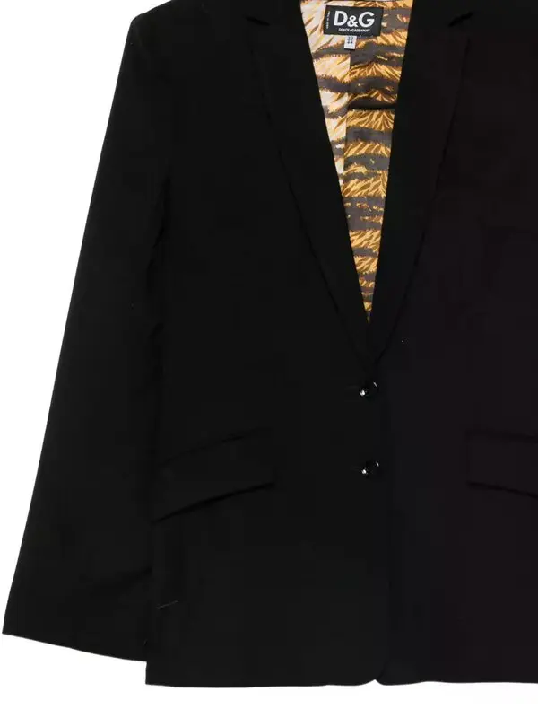 Dolce & Gabbana 2000s Notched-lapel Single-breasted Blazer