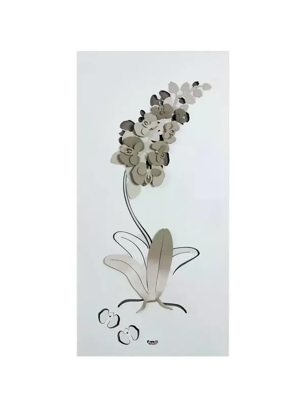ARTI & MESTIERI Orchid-motif Cutout Wall Art