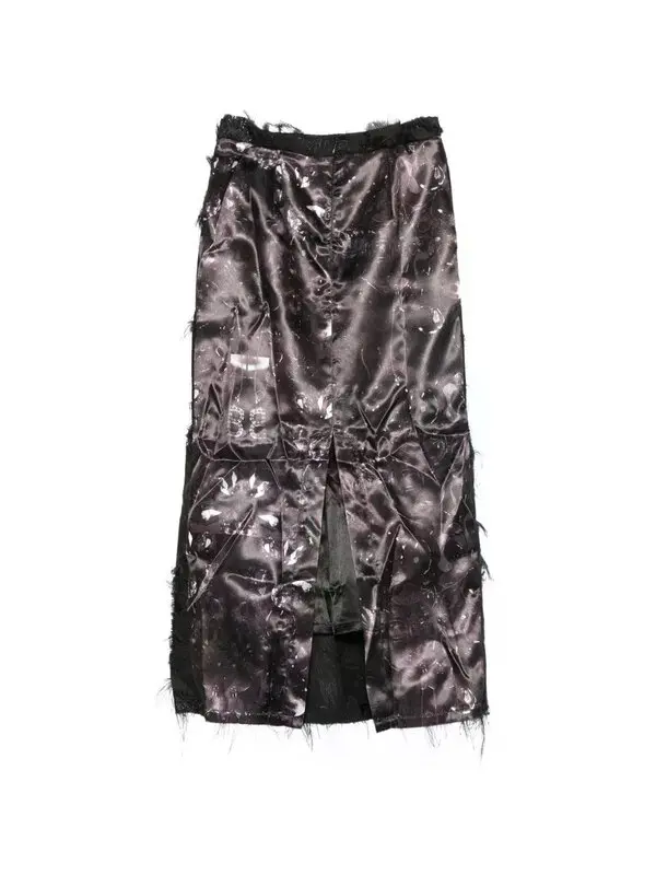 BARBARA BOLOGNA Revolution Fringed Midi Skirt