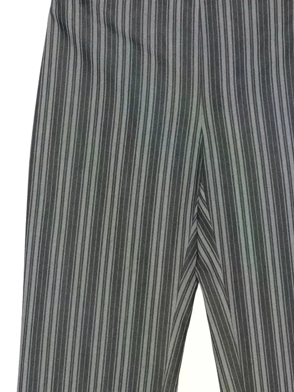 ROMEO GIGLI 1990s Vertical-stripe Trousers