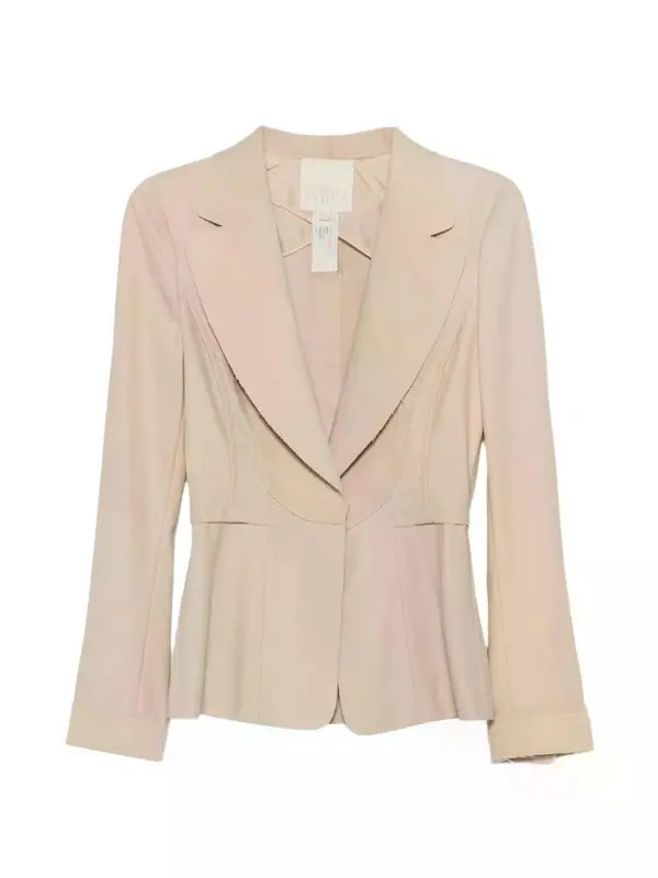 Gianfranco Ferre 2000s Notched-lapel Jacket - Neutrals