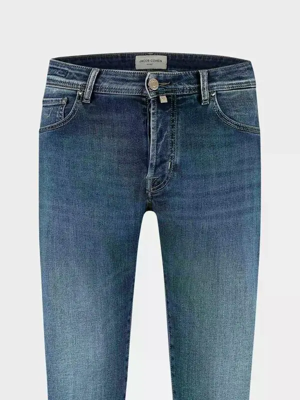Jacob Cohen Faded-effect Whiskered Jeans