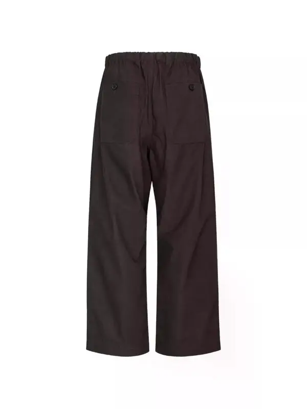Comme Des Garçons Drawstring-waist Wide-leg Trousers