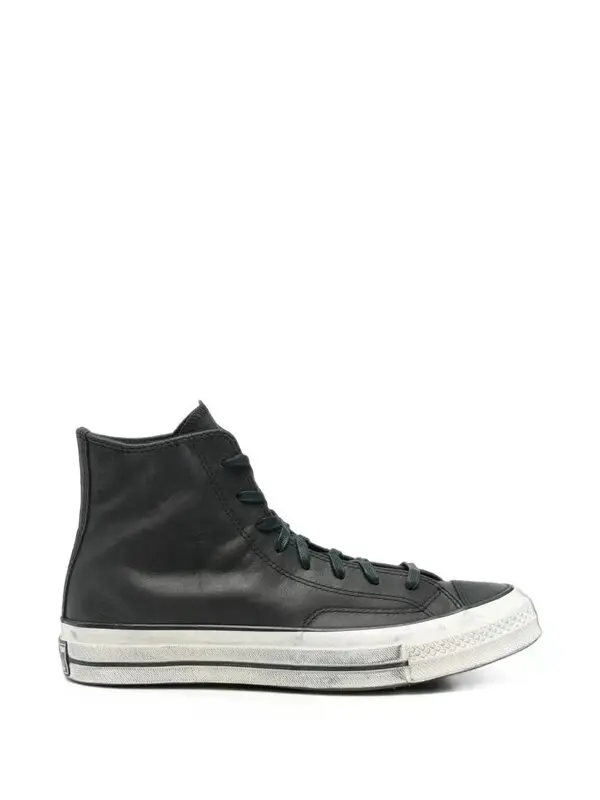 CONVERSE Chuck Taylor Leather High-top Sneakers - Black