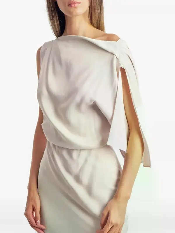 IRINA SCHROTTER Beatrice Draped Asymmetric Dress