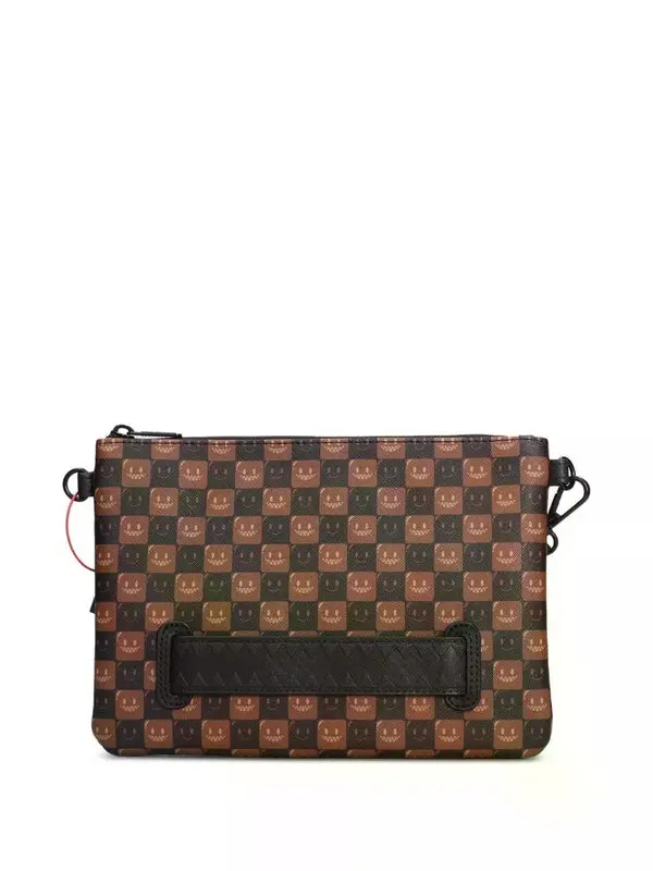 SPRAYGROUND Sharks In Paris Bubble Check Clutch Bag