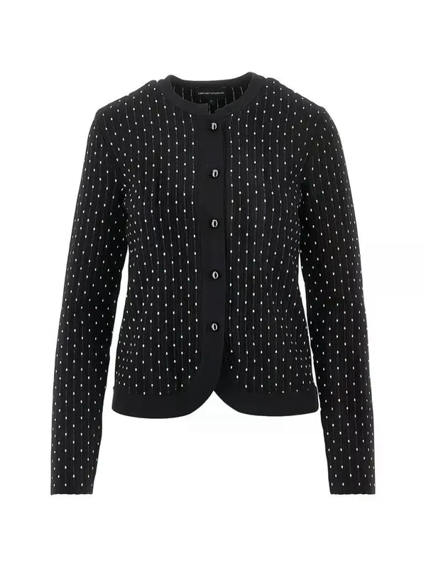 Emporio Armani Button-up Long-sleeve Cardigan - Black