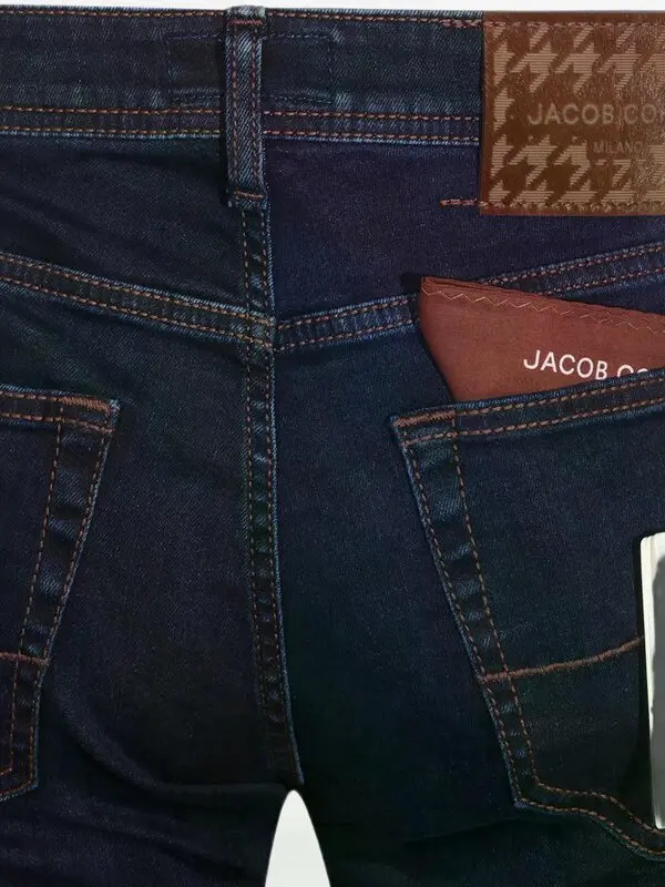 Jacob Cohen Logo-patch Slim-fit Jeans
