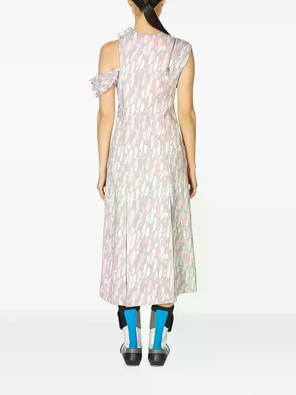 FERRAGAMO Abstract-print Midi Dress