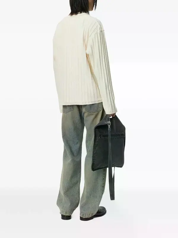 MFPEN Ribbed Crew Neck Long Sleeve Sweater