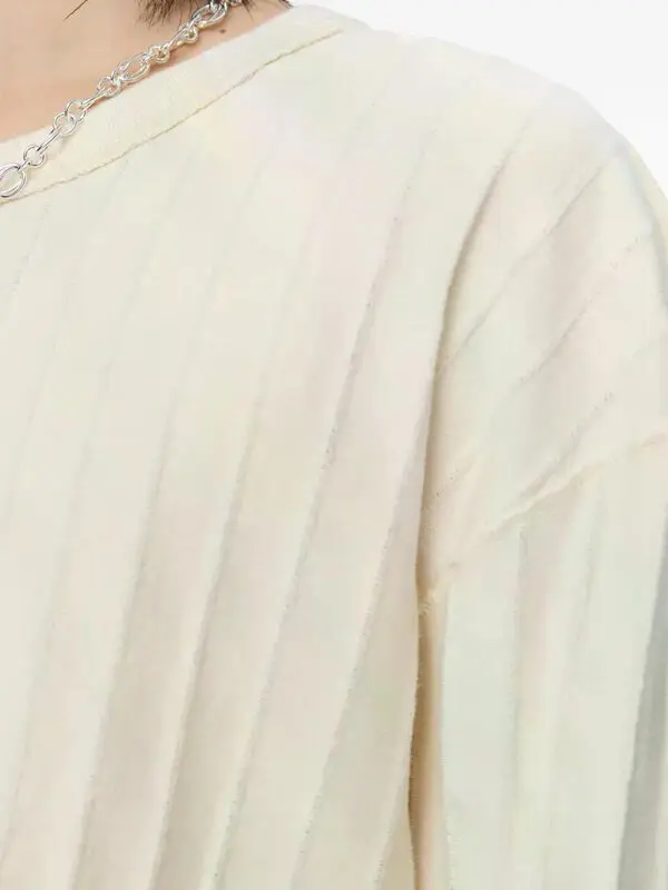 MFPEN Ribbed Crew Neck Long Sleeve Sweater