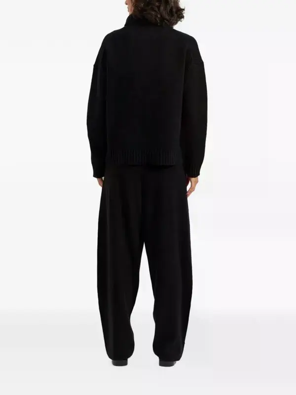 Chinti & Parker Heart-intarsia Roll-neck Sweater