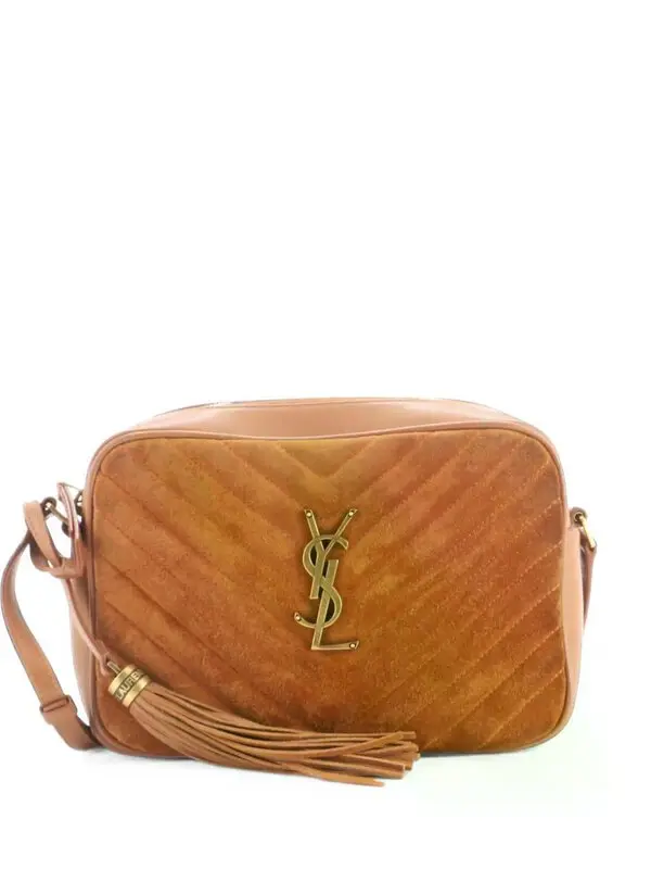 Saint Laurent Lou Camera Bag Matelasse Chevron Suede Small Crossbody Bag