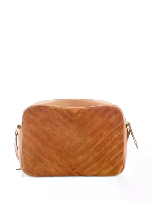 Saint Laurent Lou Camera Bag Matelasse Chevron Suede Small Crossbody Bag